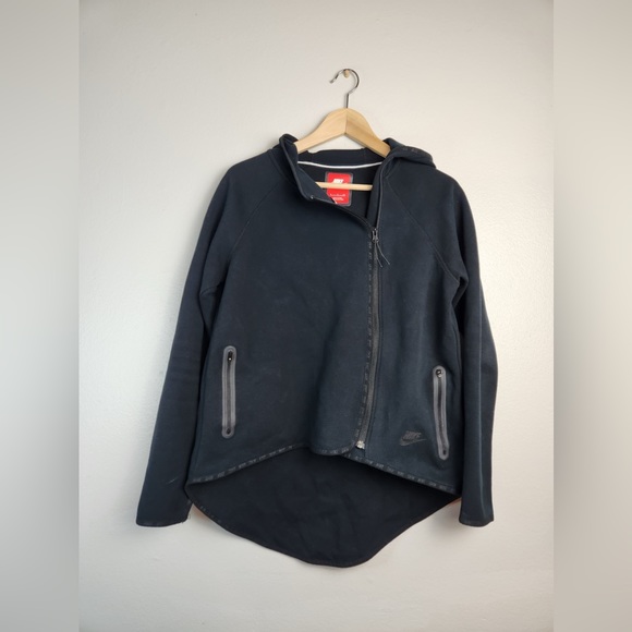 Nike | Jackets & Coats | Nike Womens High Low Black Jacket | Poshmark